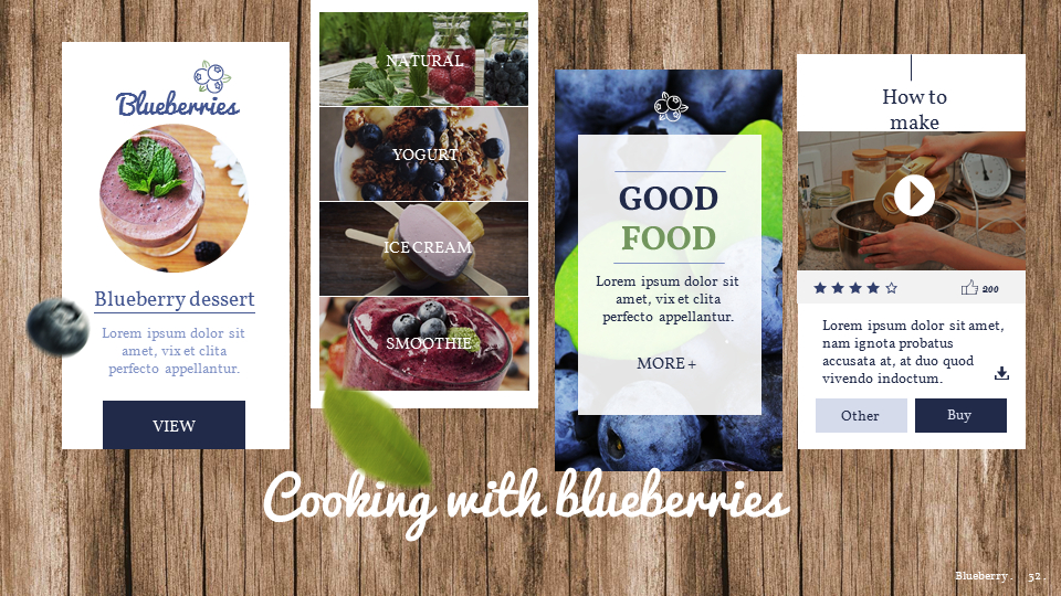 Blueberries Google PowerPoint Presentation