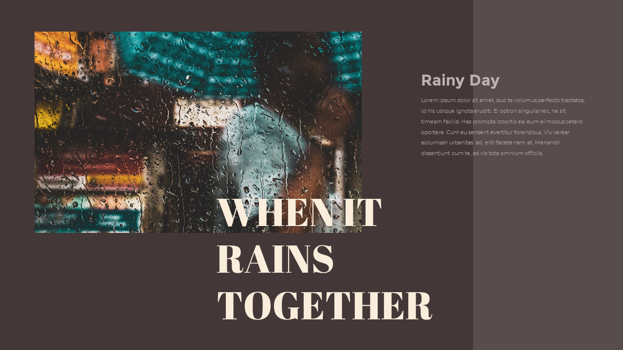 A Rainy Day PPT Model