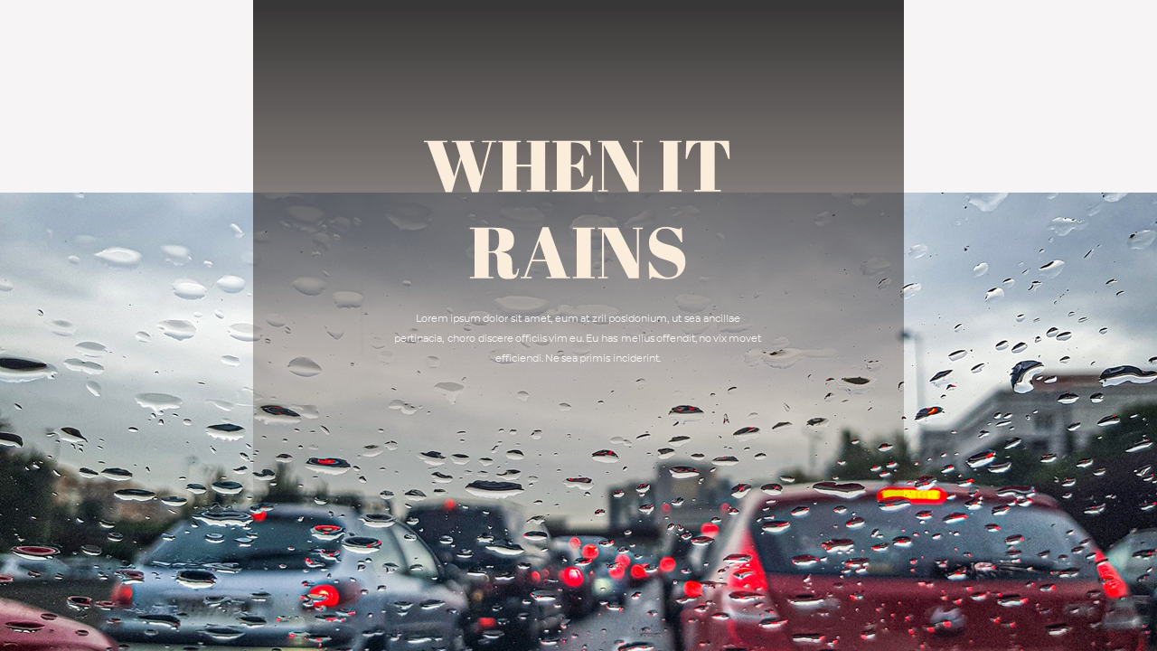 A Rainy Day PPT Model