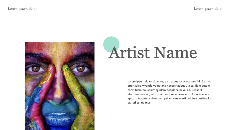 Artist Artwork PowerPoint to Keynote