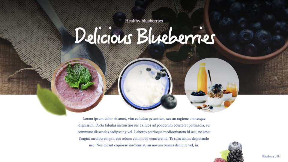 Blueberries Keynote to PPTX