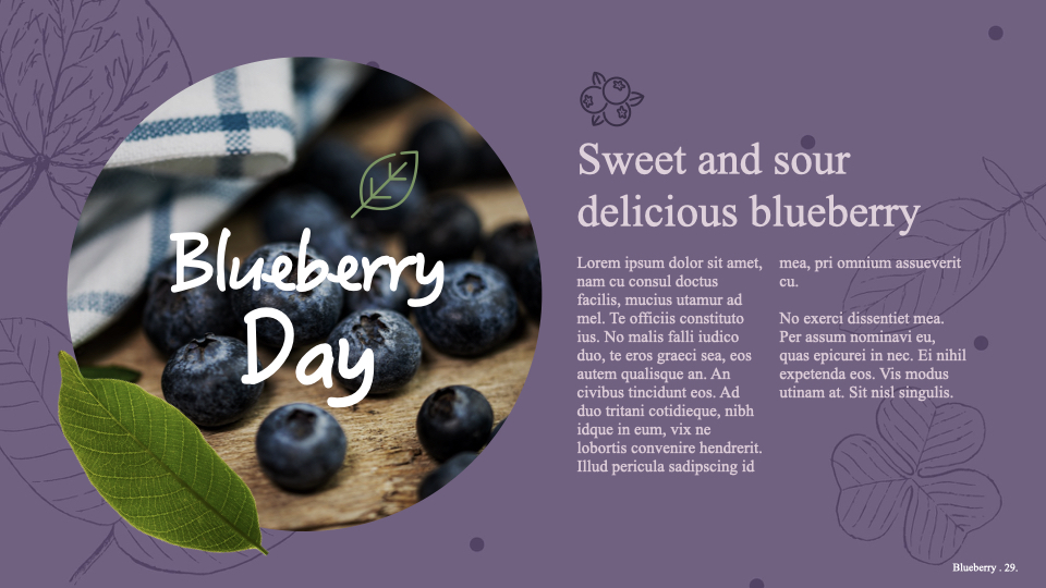 Blueberries Keynote to PPTX