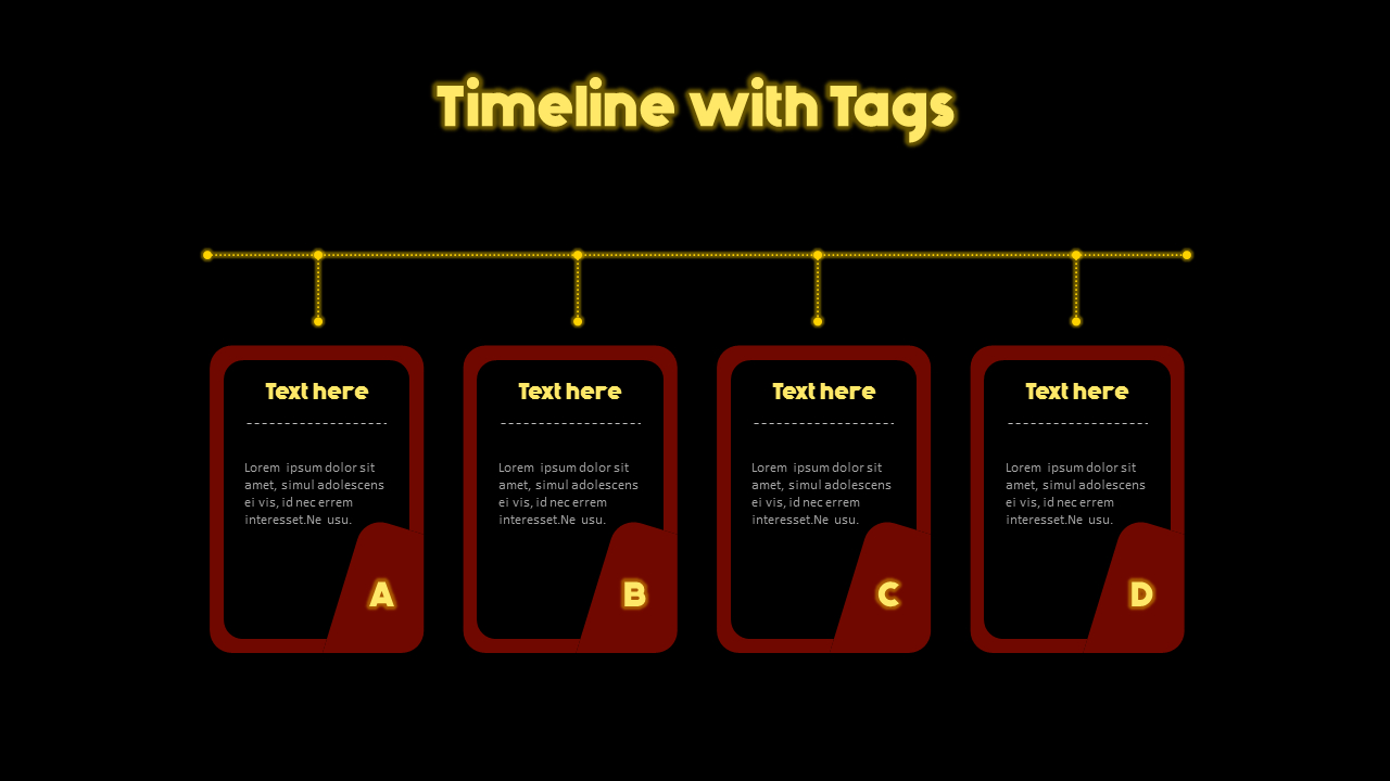 Neon Sign Simple PPT Templates