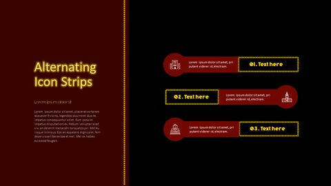 Neon Sign Simple PPT Templates