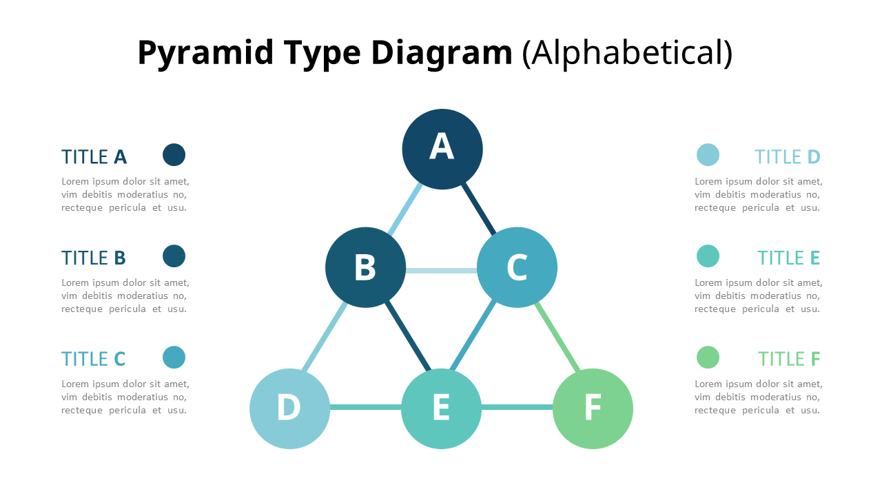 Segmented Pyramid Chart Diagram