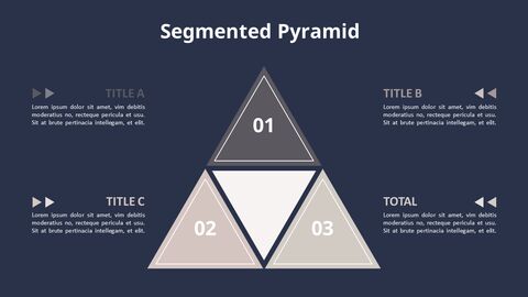 Segmented Pyramid Chart Diagram