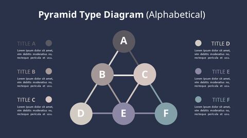 Segmented Pyramid Chart Diagram