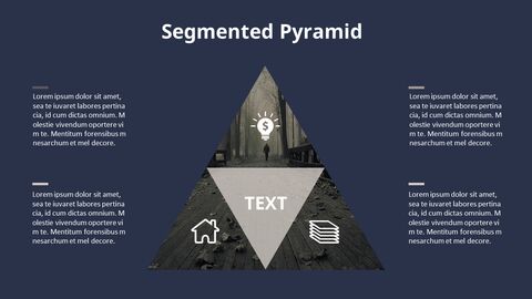 Segmented Pyramid Chart Diagram