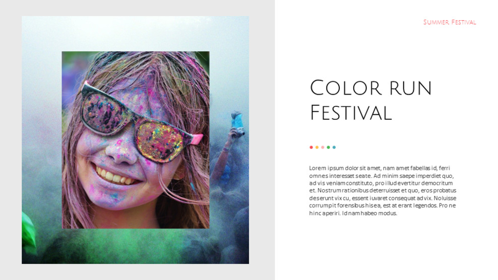 COLOR RUN Simple Templates