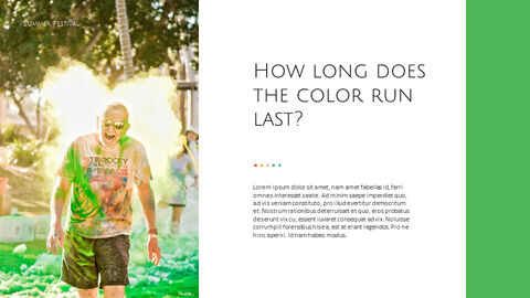 COLOR RUN Simple Templates