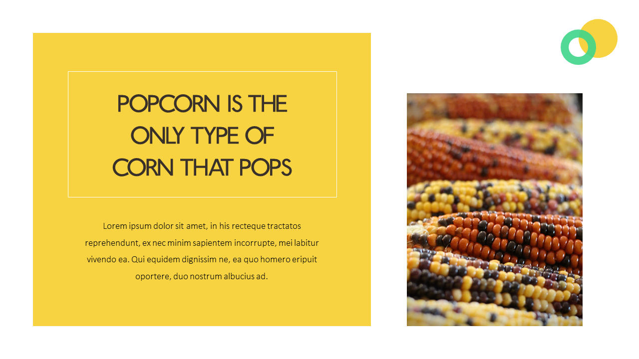 POPCORN PowerPoint deck Design