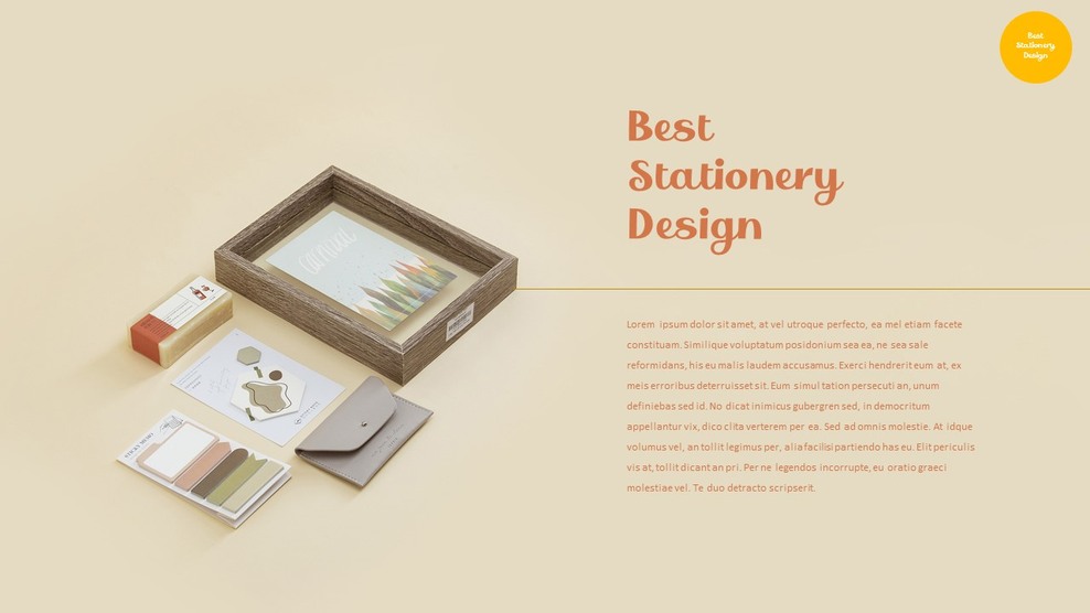 Mejor diseño de papelería Las mejores diapositivas PPT