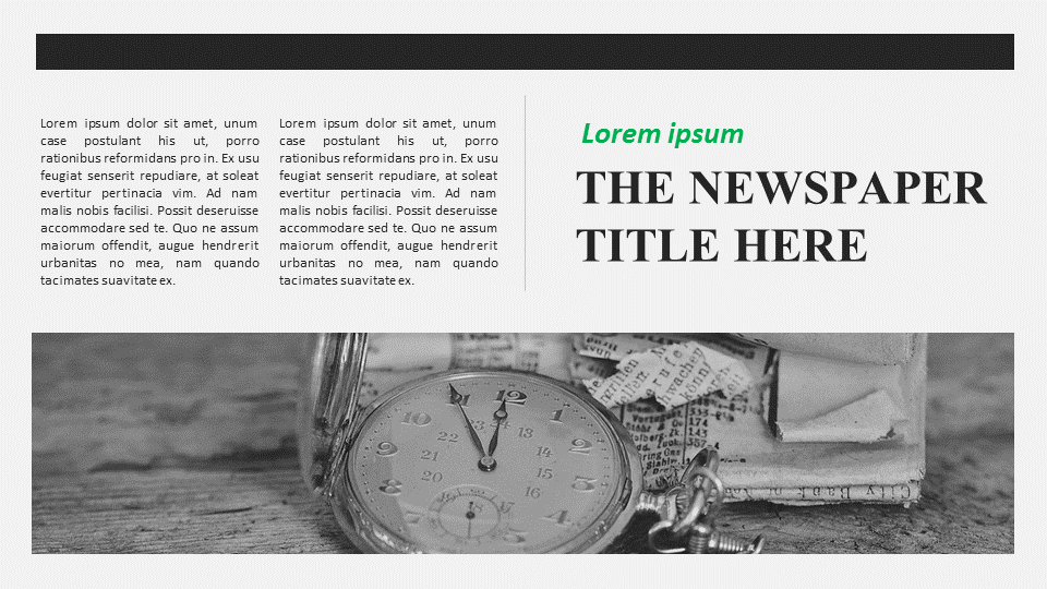 Newspaper Easy Google Slides Template