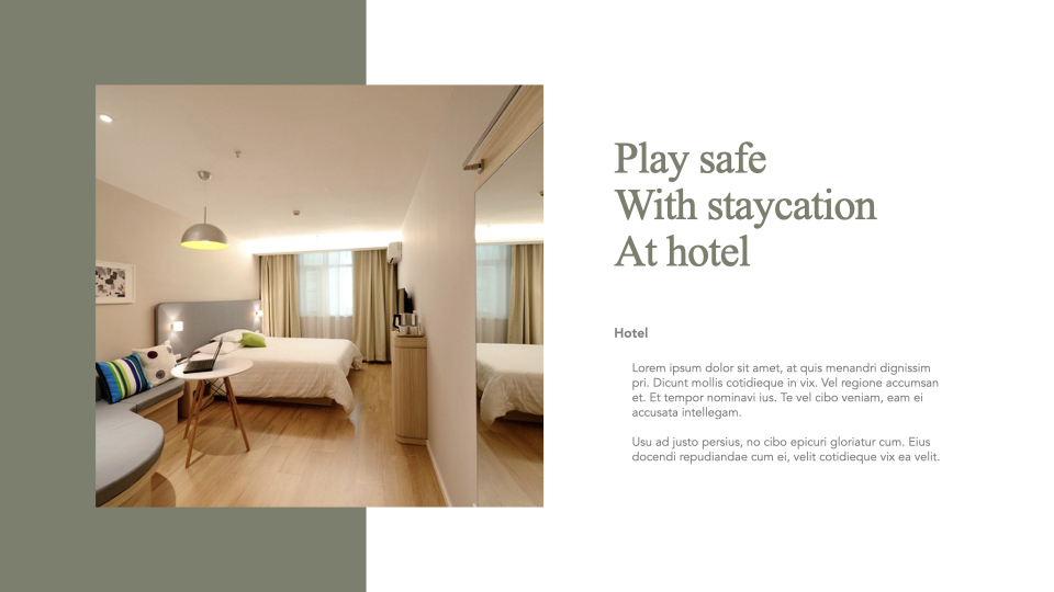 Staycation at a Hotel Theme Keynote Design