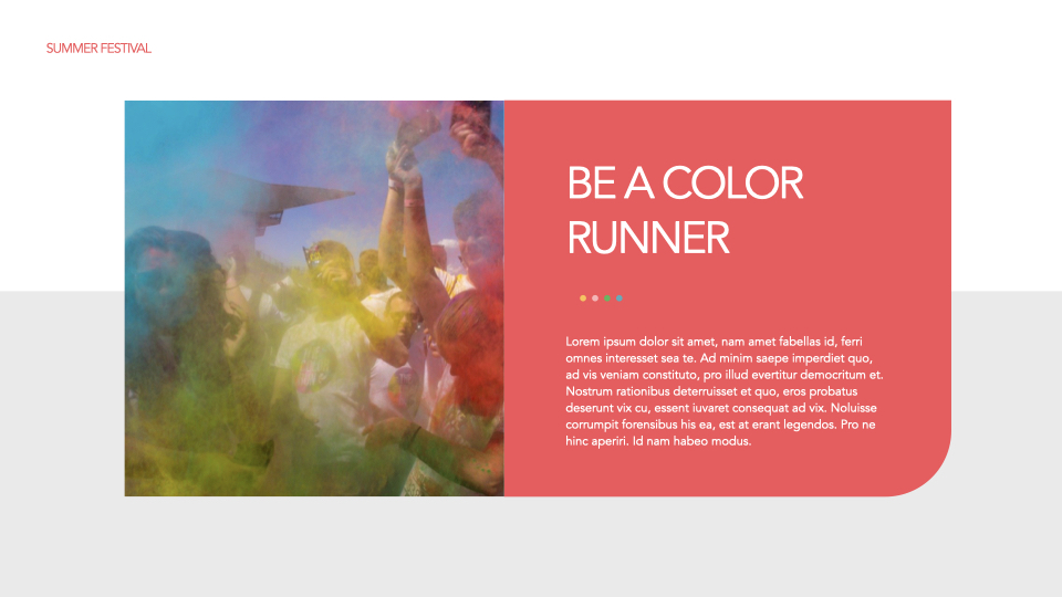 COLOR RUN Keynote PowerPoint