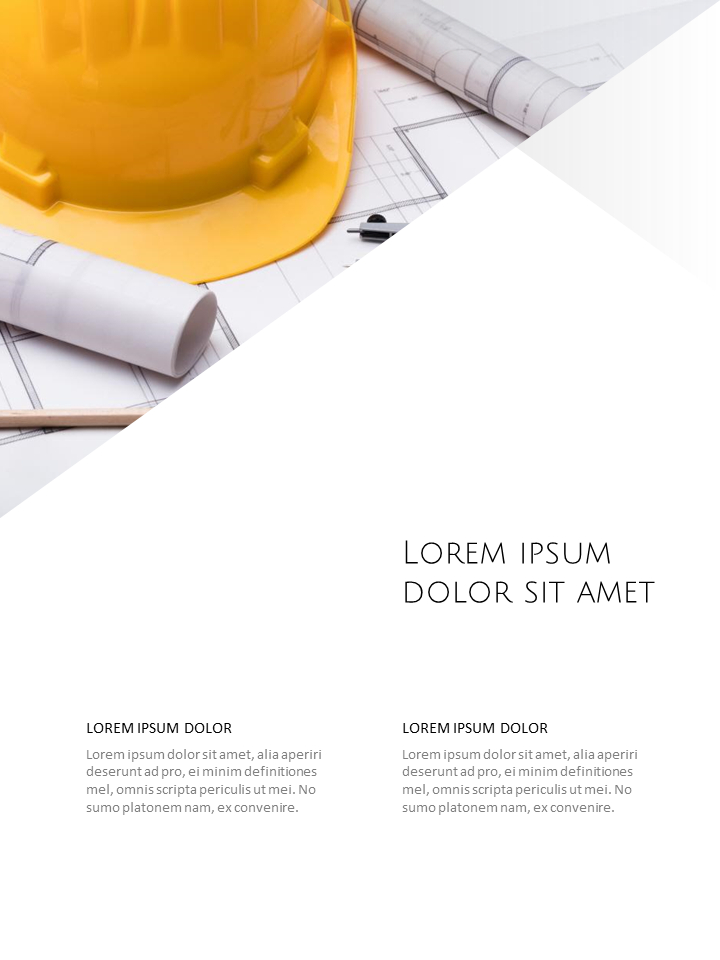 Modern Architecture Vertical Design PowerPoint Template