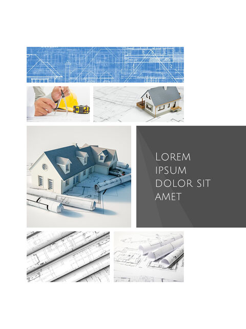 Architecture Vertical Design PPT Background