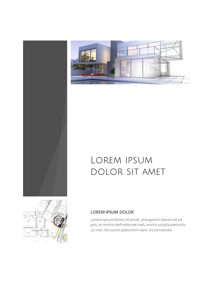 Architecture Vertical Design PPT Background