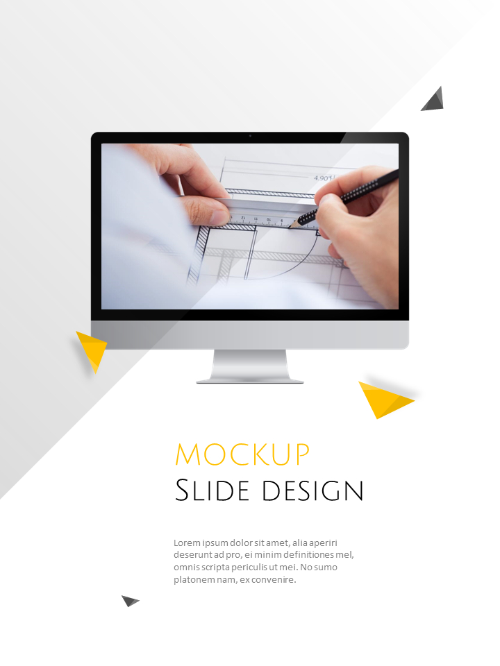 Architecture Vertical Design PPT Background