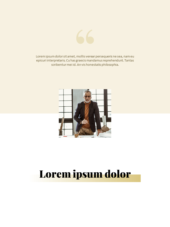 Brand Concept Vertical Design Simple Slides Templates