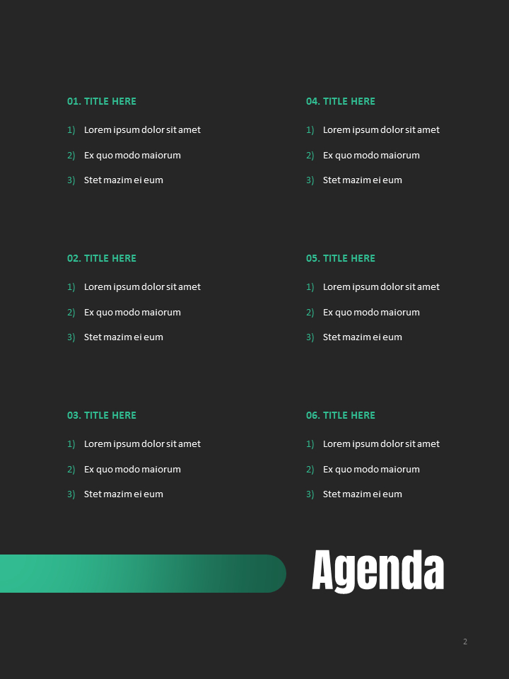 Vertical Multipurpose Simple Slides Design