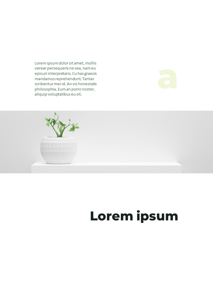 Greenery Vertical Slide Design Business Strategy PPT