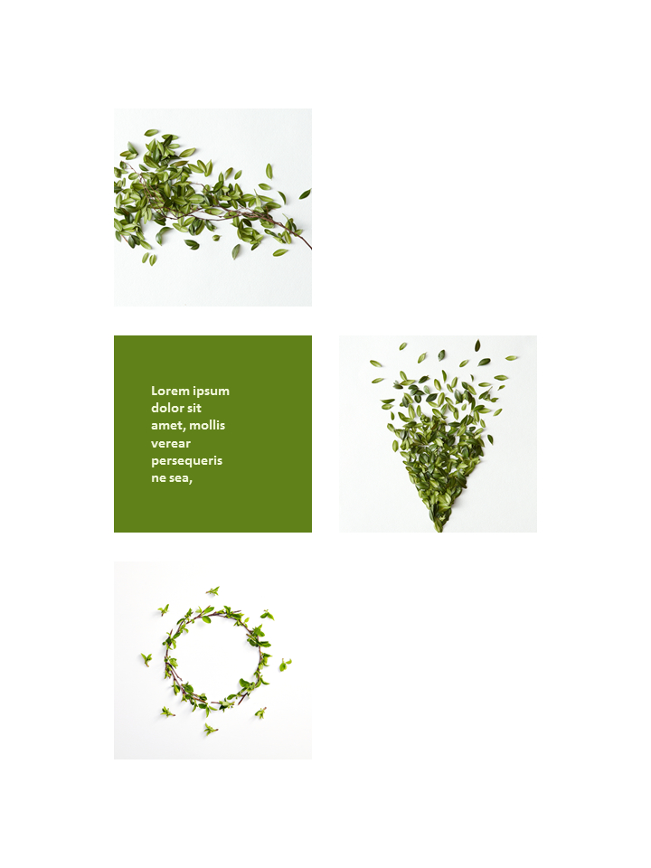Greenery Vertical Slide Design Google PowerPoint
