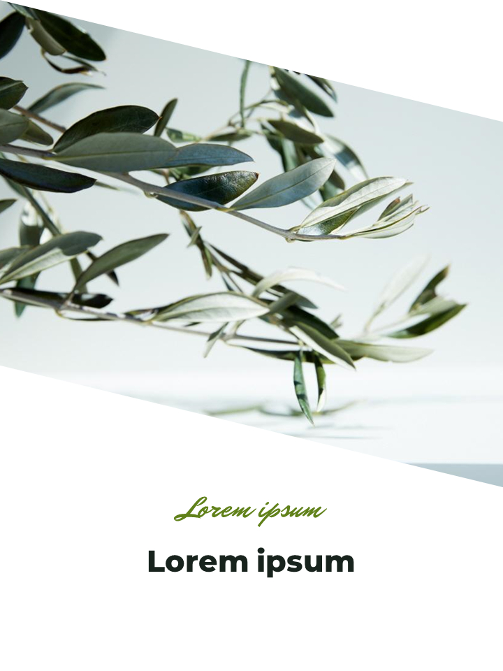 Greenery Vertical Slide Design Google PowerPoint