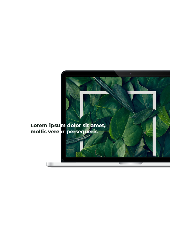 Greenery Vertical Slide Design Google PowerPoint