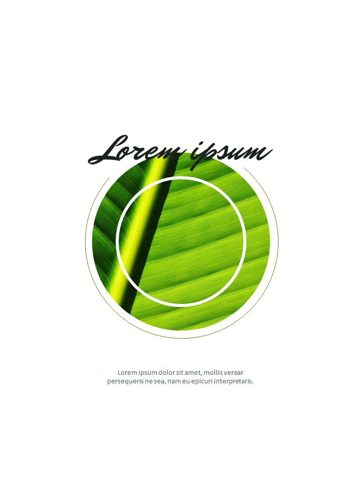 Greenery Vertical Slide Design Google PowerPoint