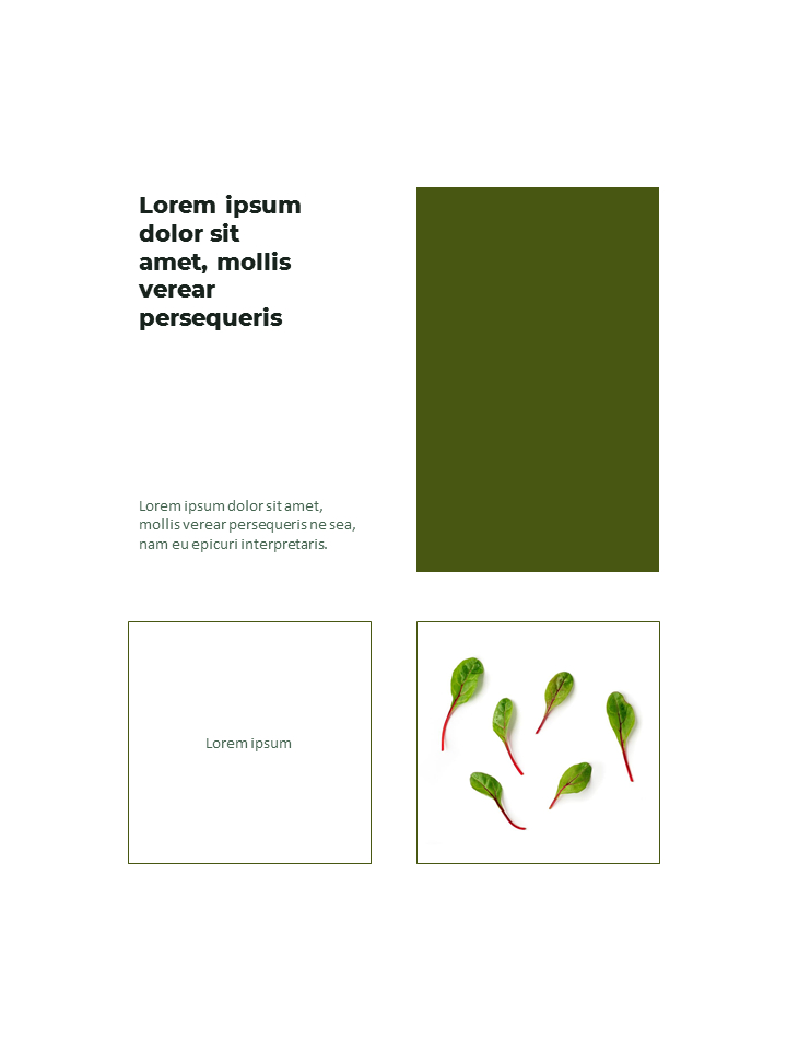 Greenery Vertical Slide Design Google PowerPoint