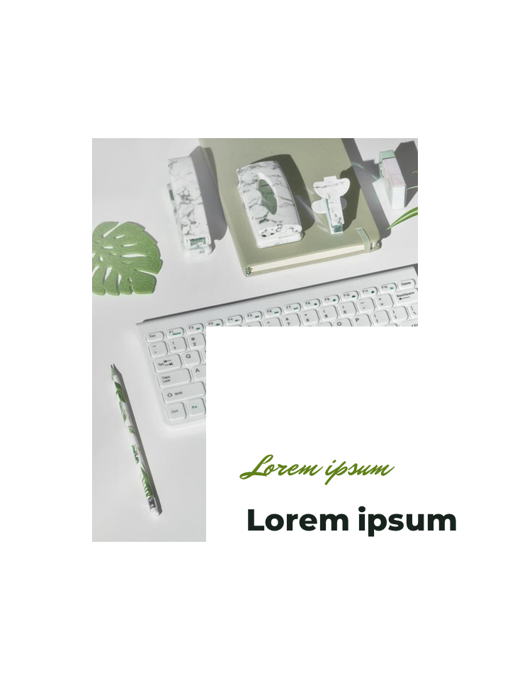 Greenery Vertical Slide Design Google PowerPoint