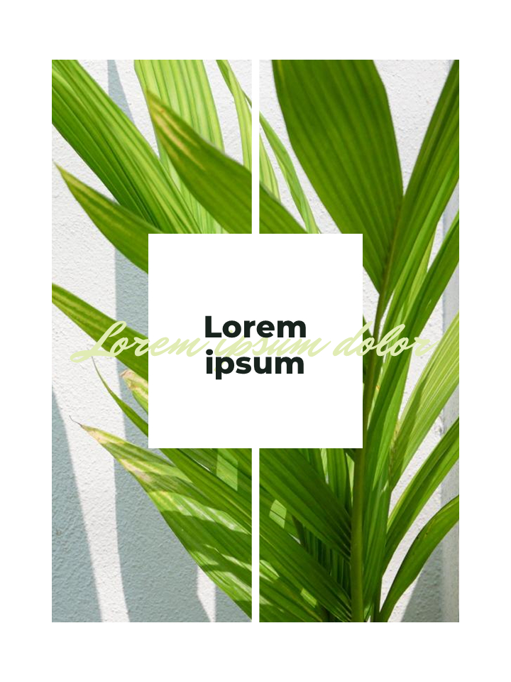 Greenery Vertical Slide Design Google PowerPoint