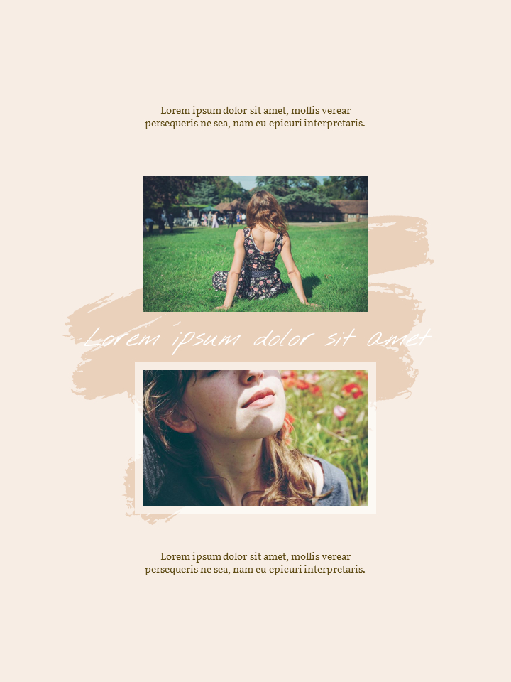 Our Spring Concept Vertical PowerPoint Templates for Presentation