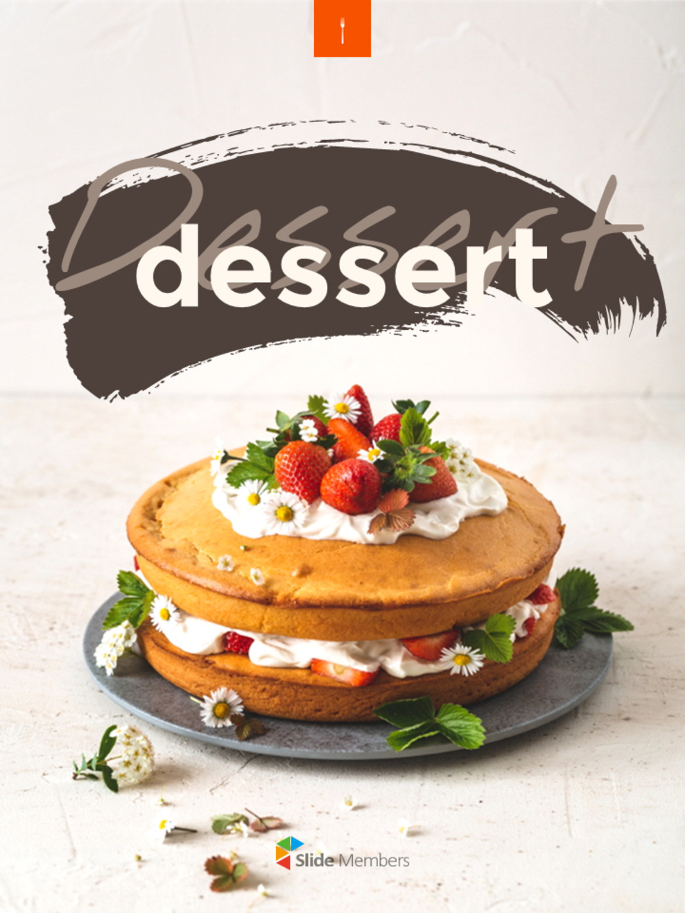Sweet Dessert Concept Vertical Google Slides Presentation Templates