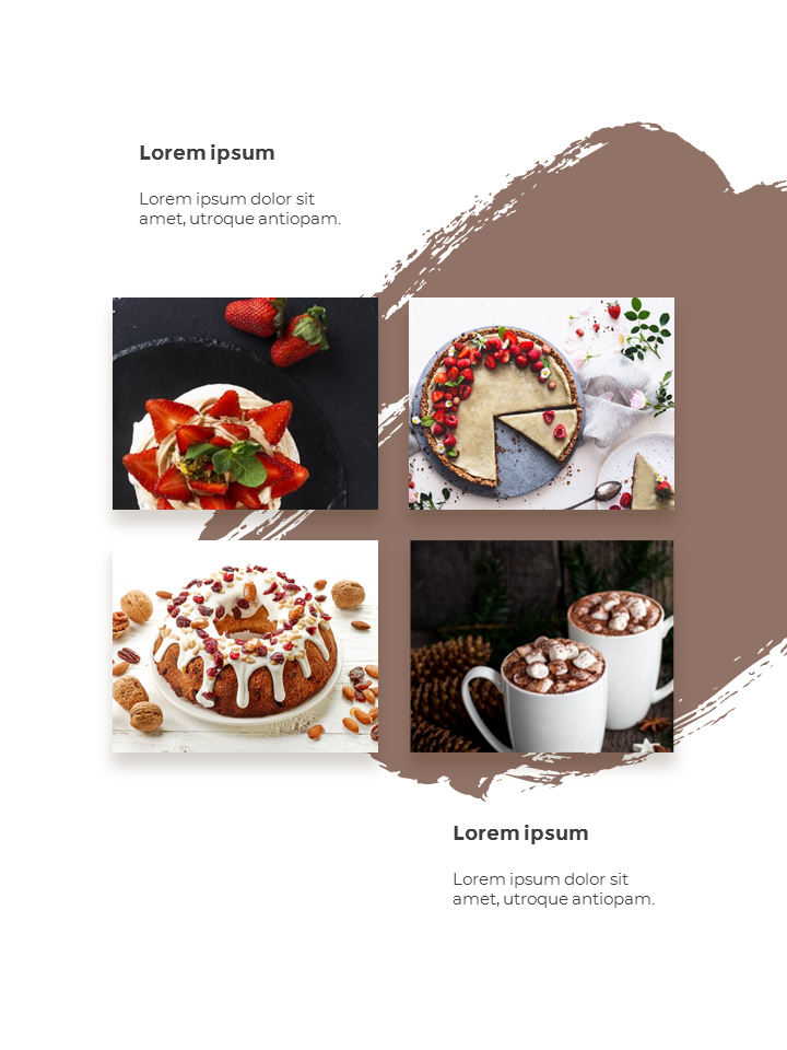 Sweet Dessert Concept Vertical Google Slides Presentation Templates