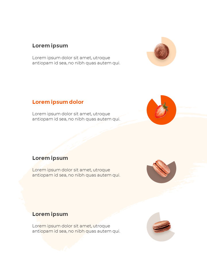 Sweet Dessert Concept Vertical Google Slides Presentation Templates