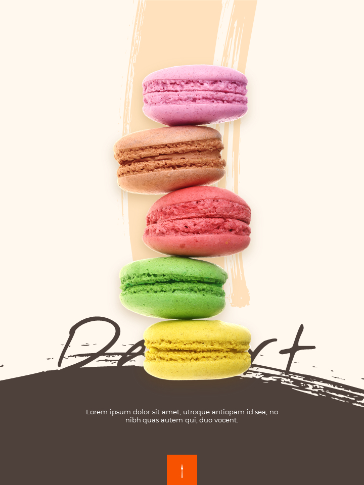 Sweet Dessert Concept Vertical Google Slides Presentation Templates