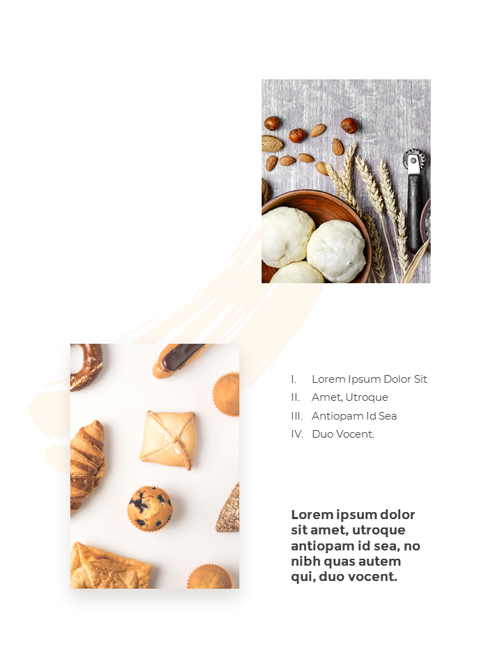 Sweet Dessert Concept Vertical Google Slides Presentation Templates