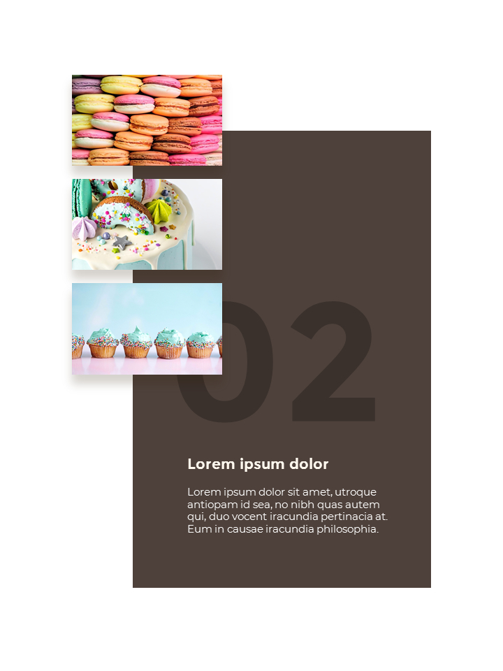 Sweet Dessert Concept Vertical PPT Backgrounds