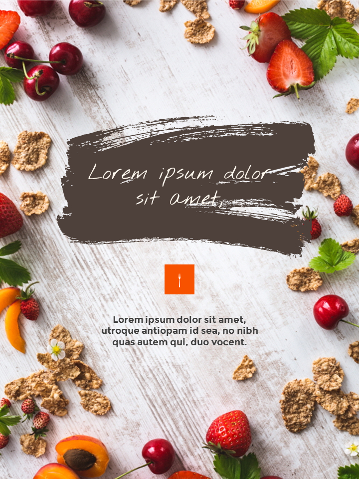 Sweet Dessert Concept Vertical PPT Backgrounds