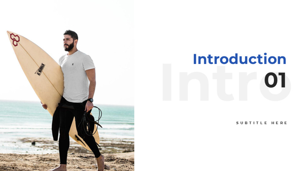 Surf Ideas de diseño de PowerPoint