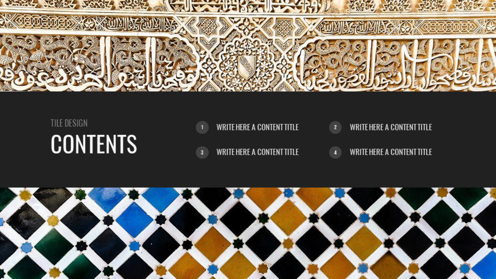 Tile Design PPT Background