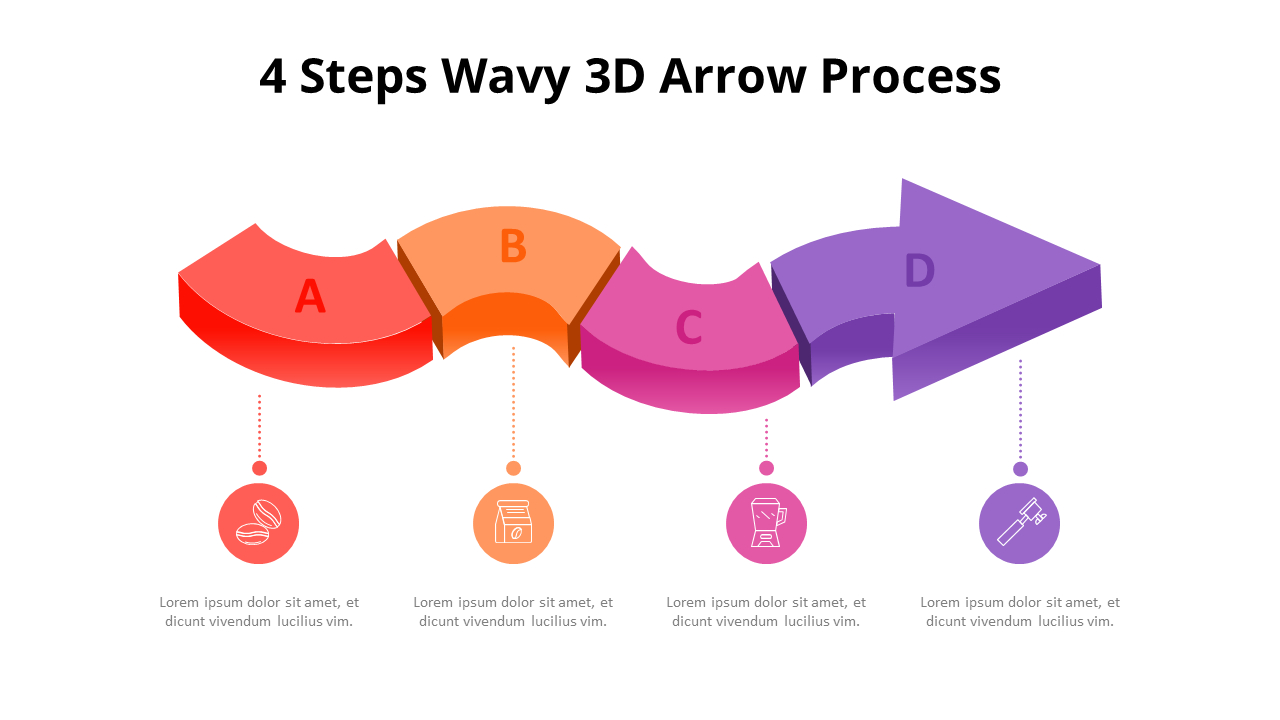 3D Arrow Process Diagram