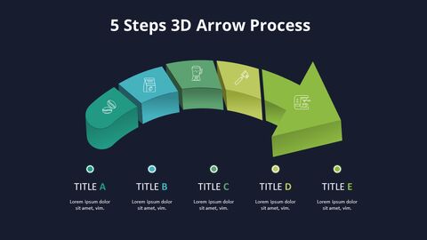 3D Arrow Process Diagram