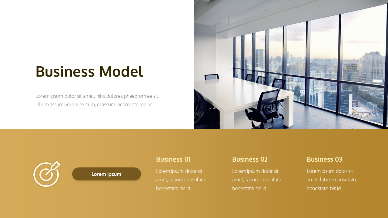 Business Report Easy PPT Template Animated Slides
