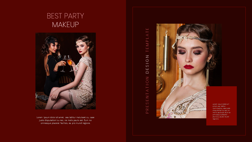 Beauty Makeup PowerPoint Templates Multipurpose Design