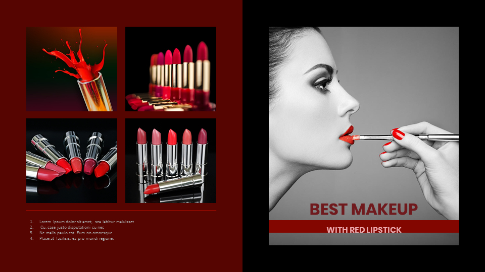Beauty Makeup PowerPoint Templates Multipurpose Design