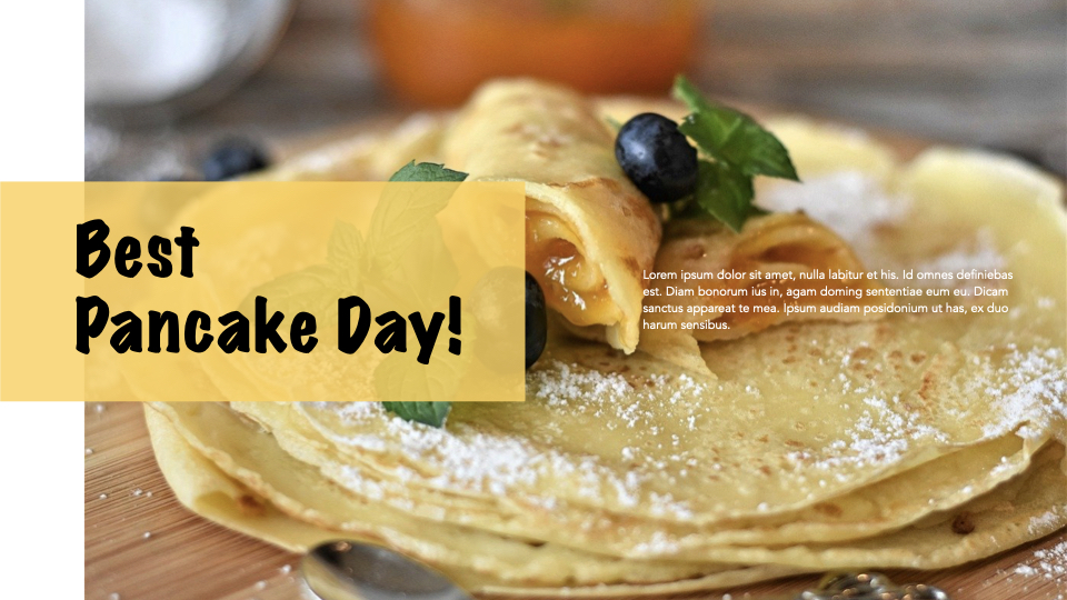 Pancake day Keynote Presentation Template
