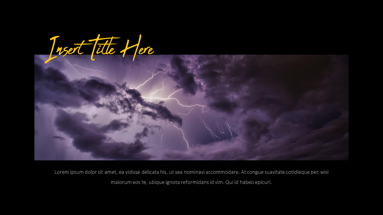 thunderstorm Presentation Design